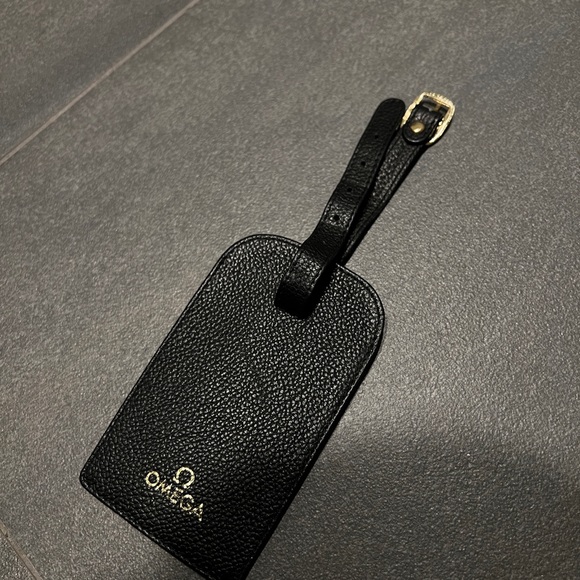 Omega | Other | Omega Leather Luggage Tag | Poshmark